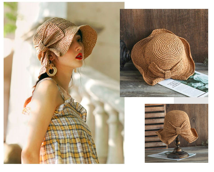 Topi Musim Panas Penuh Dan Busur---Potongan kedua hanya Rp100.000