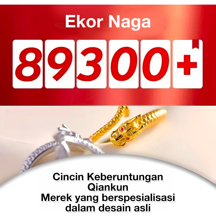 Cincin Keberuntungan Qiankun Ekor Naga