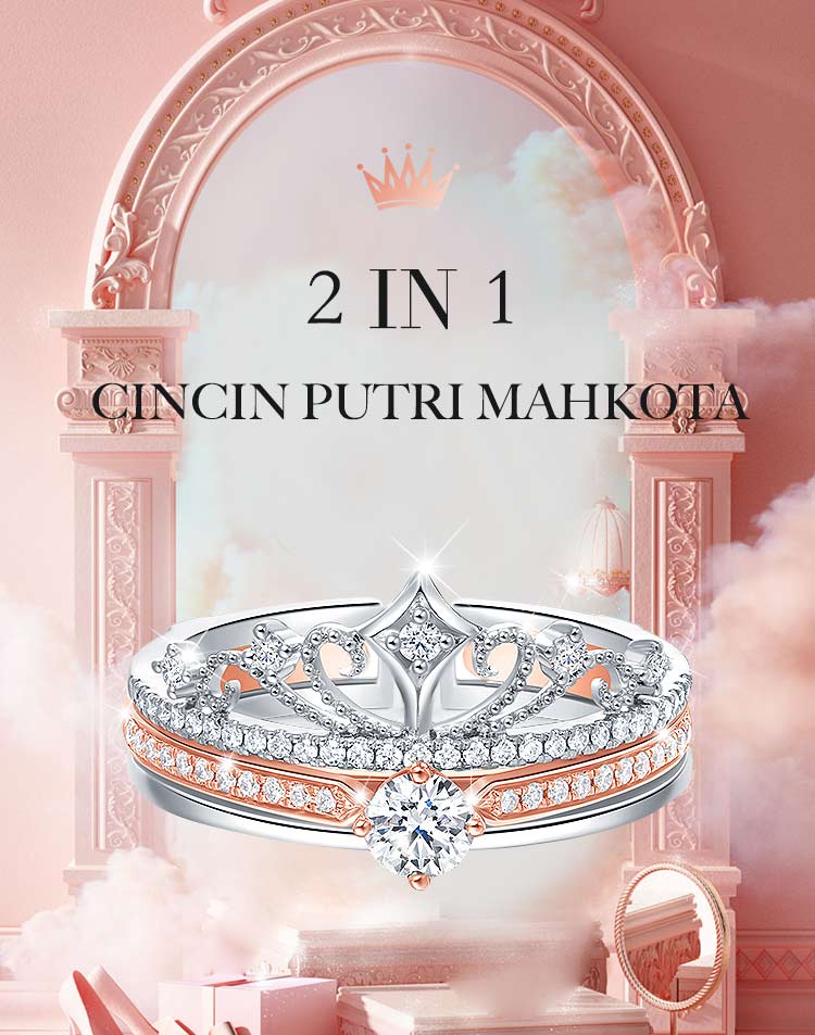 Cincin Putri Mahkota 2 in 1