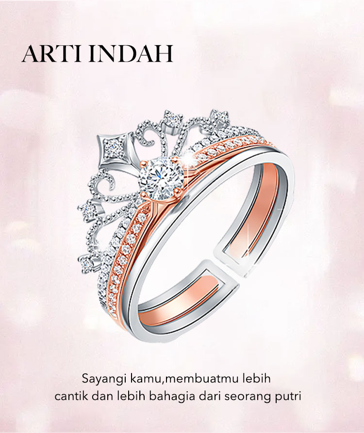 Cincin Putri Mahkota 2 in 1